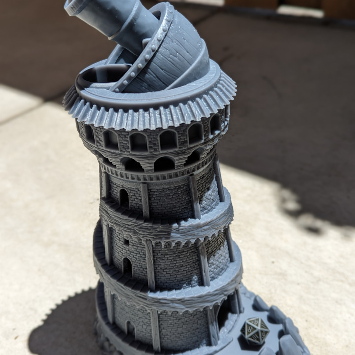 3D Print of Dice Tower - The Observatory | Mythic Roll by awooprints