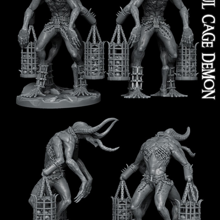 3D Printable Soul Cage Demon by RocketPigGames
