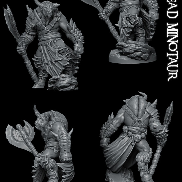 3D Printable Dread Minotaur by RocketPigGames