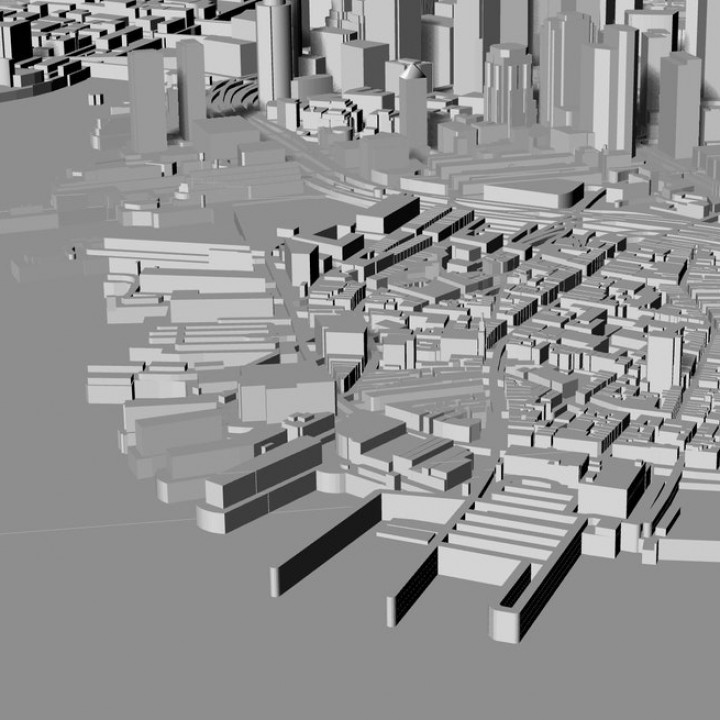 3D Printable 3D Boston | Digital Files | 3D STL File | Boston 3D Map ...