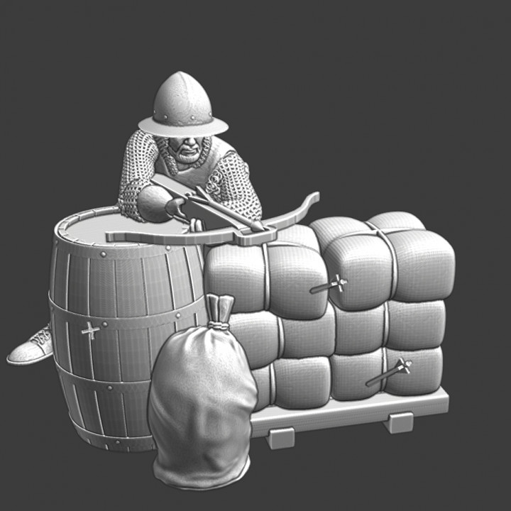 3D Printable Medieval Sniper - Crossbow elite infantry by Northern ...