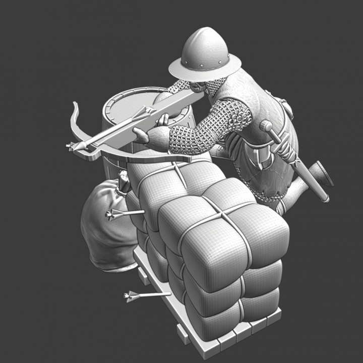 3D Printable Medieval Sniper - Crossbow elite infantry by Northern ...