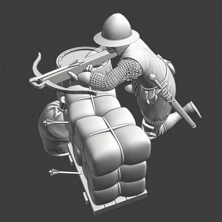 3D Printable Medieval Sniper - Crossbow elite infantry by Northern ...