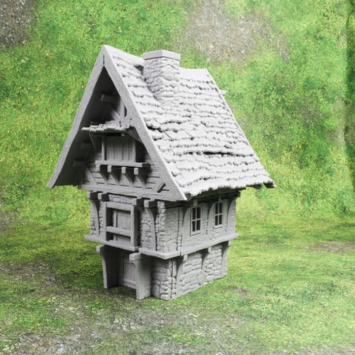 3D Printable The Cottage - Tabletop Terrain House by Tabletop Terrain