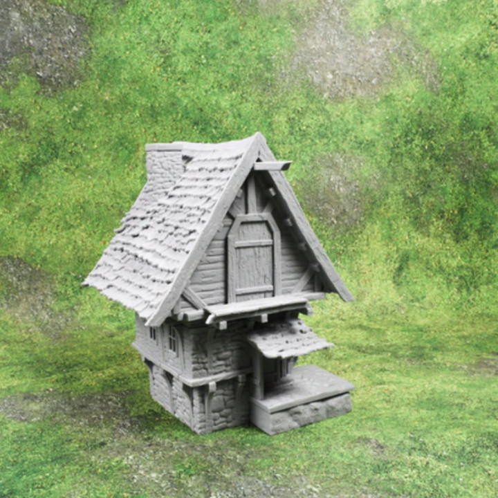 3D Printable The Cottage - Tabletop Terrain House by Tabletop Terrain
