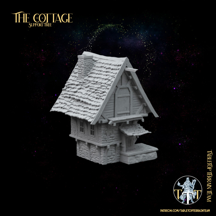 3D Printable The Cottage - Tabletop Terrain House by Tabletop Terrain