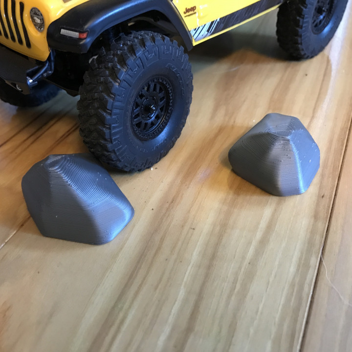 3D Printable Rocks for RC Crawler 1/24 SCX24 Rock Formations by Mark M