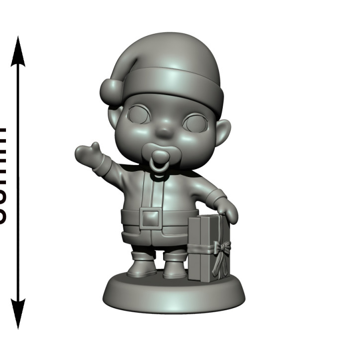 3D Printable SANTA CLAUS BABY STL Free 3D print model by 3dstl studios