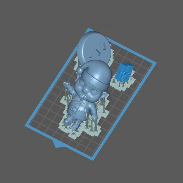 3D Printable SANTA CLAUS BABY STL Free 3D print model by 3dstl studios