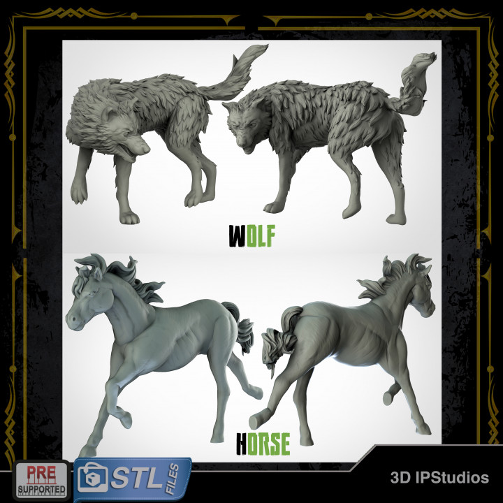 3D Printable ANIMALS PACK A by Ismael Panadero Garcia