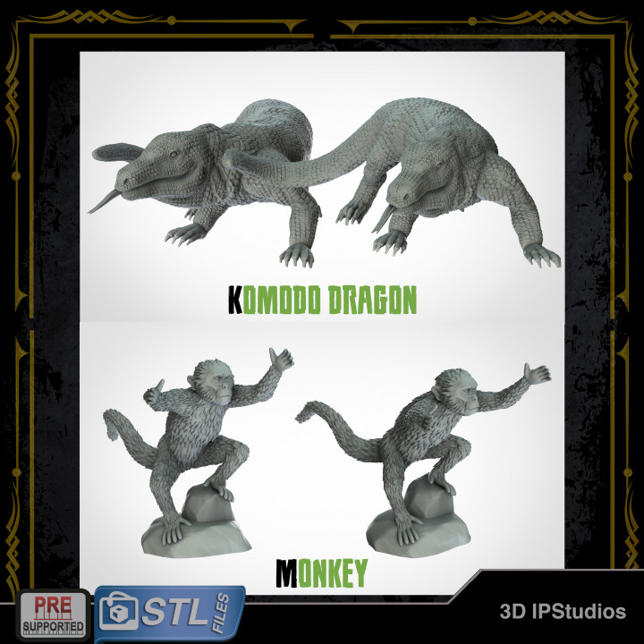 3D Printable ANIMALS PACK A by Ismael Panadero Garcia