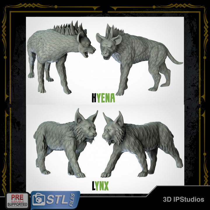 3D Printable ANIMALS PACK A by Ismael Panadero Garcia