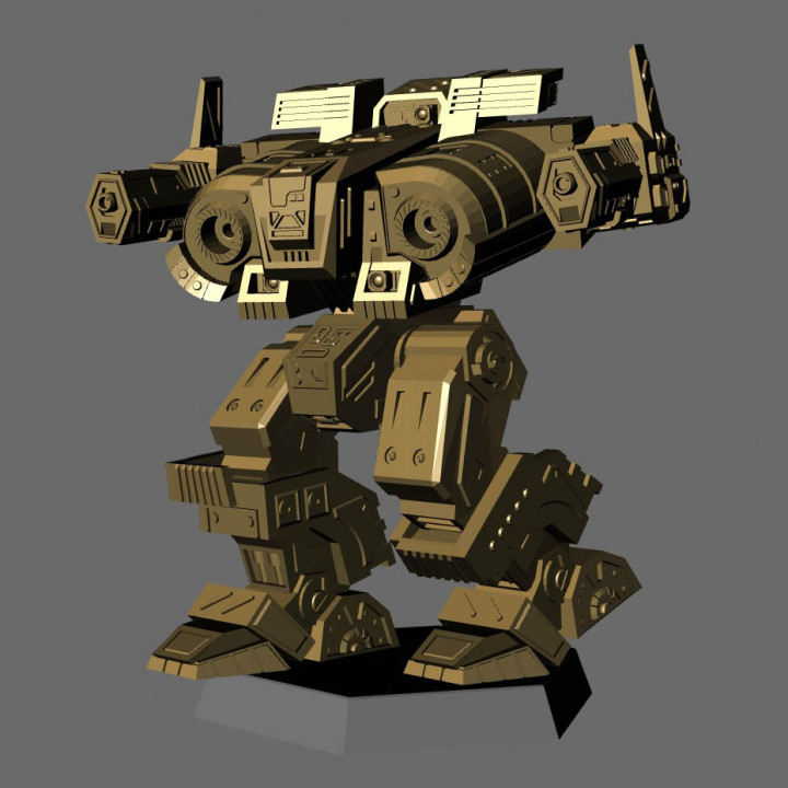 3D Printable MW4 Fafnir Battletech Miniature by Robert Anthony Davie