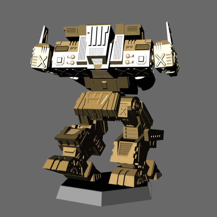 3D Printable MW4 Fafnir Battletech Miniature by Robert Anthony Davie