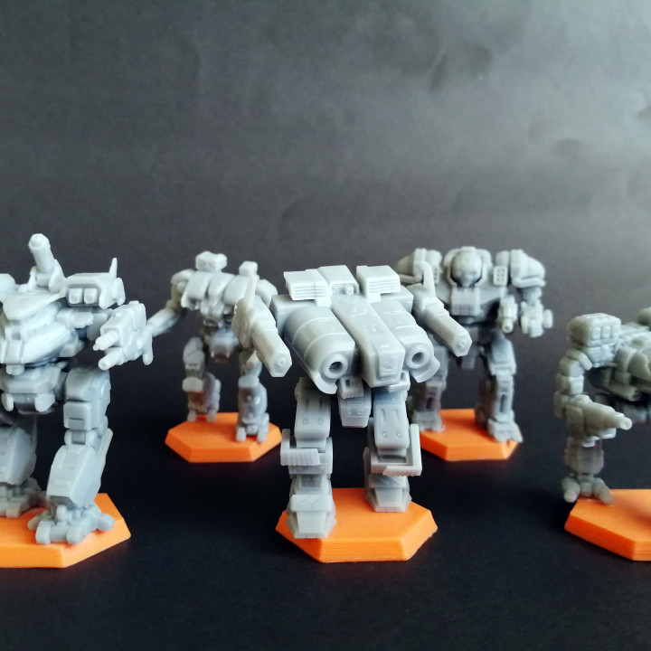 3D Printable MW4 Fafnir Battletech Miniature by Robert Anthony Davie