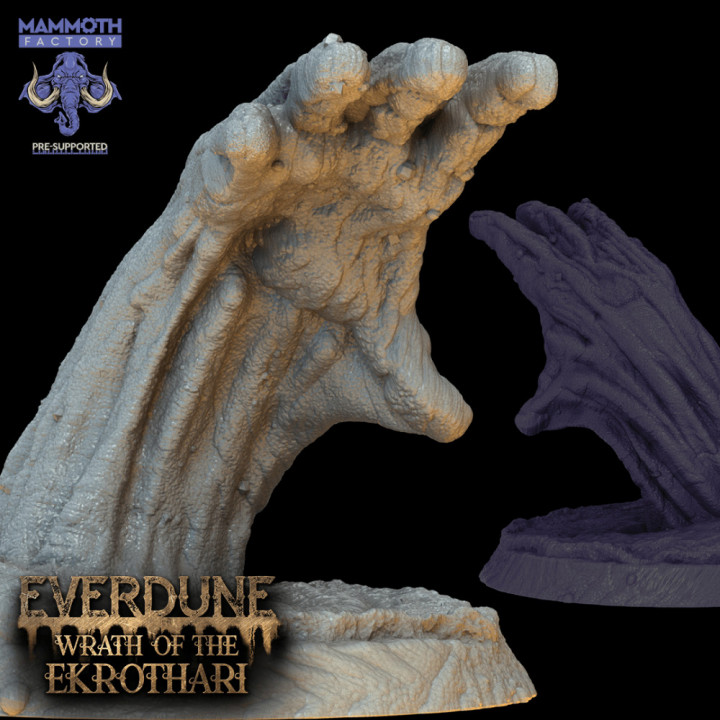 3D Printable Sand Hand by Mammoth Factory