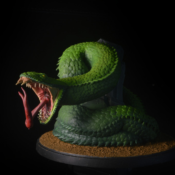 3D Print of Deathfang Constrictor Snake (FREE if you join our tribe for ...