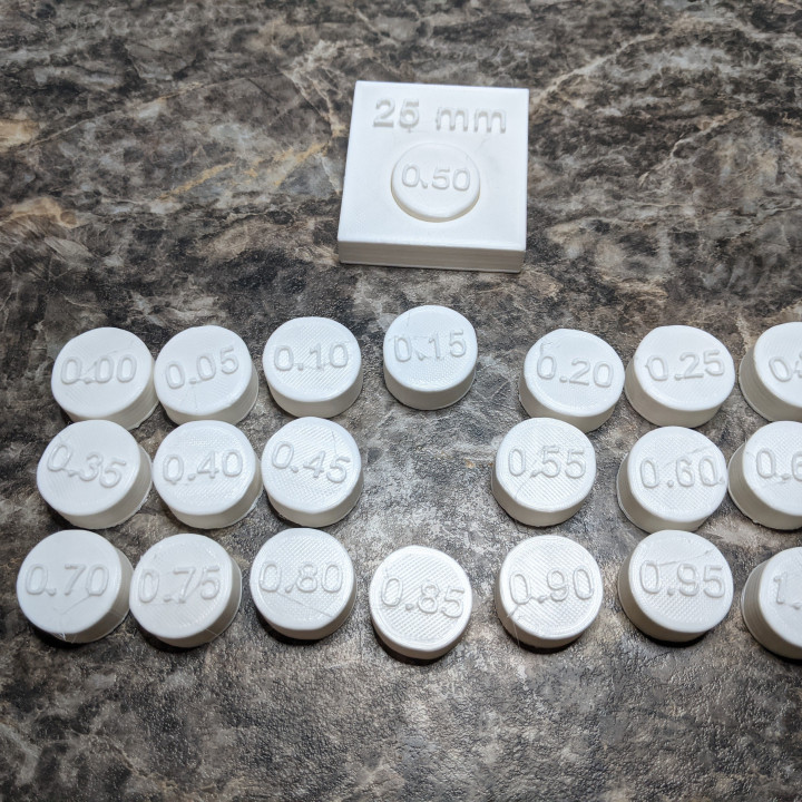 3D Printable Tolerance Test by Kevin