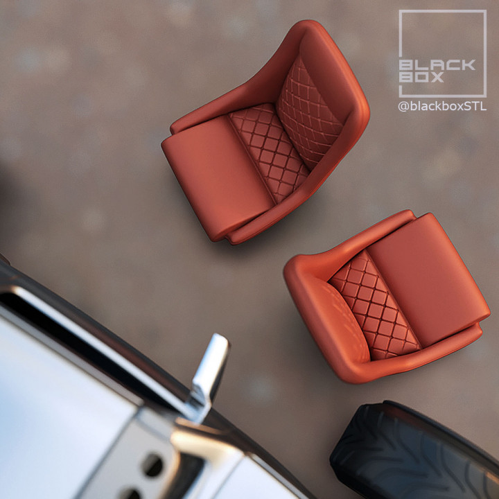 3D Printable Classic Compact SEAT FOR DIECAST AND MODELKITS 1/24 by ...