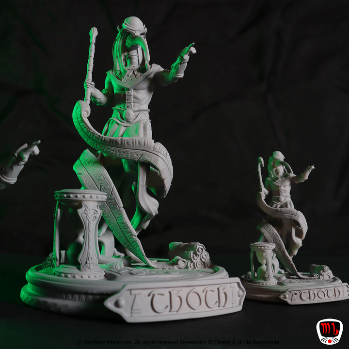 3D Printable Thoth, God of Magic, Learning and Scribes Diorama (Pre ...