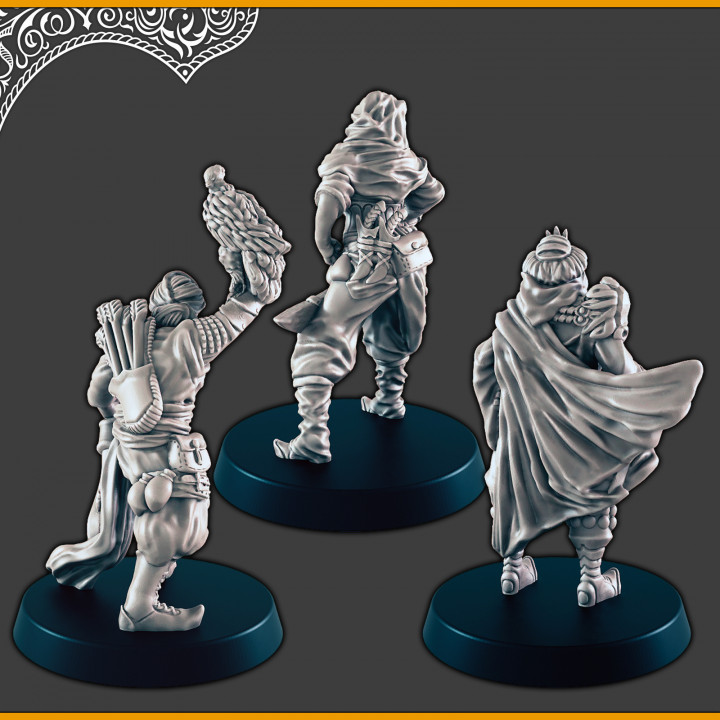 3D Printable Desert Heroes [Support-free] by Evan Carothers