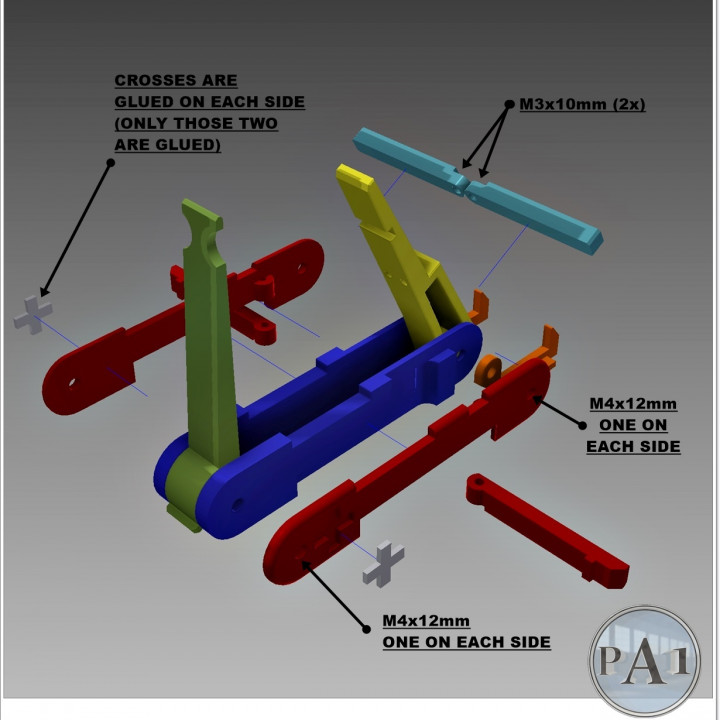 3D Printable "SWISS KNIFE" CELL HOLDER / PHONE STAND by PA1