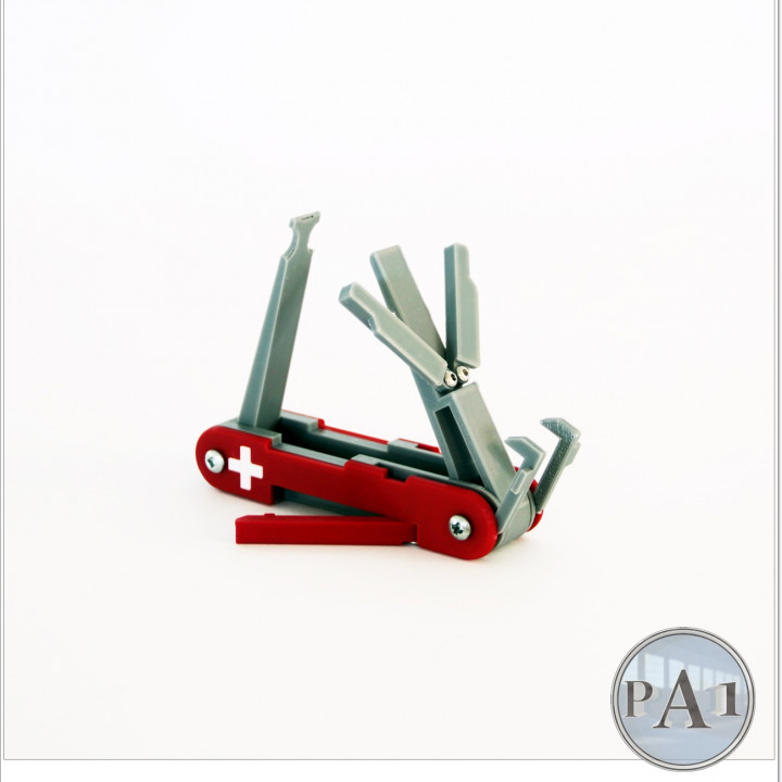 3D Printable "SWISS KNIFE" CELL HOLDER / PHONE STAND by PA1
