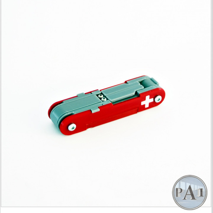 3D Printable "SWISS KNIFE" CELL HOLDER / PHONE STAND by PA1
