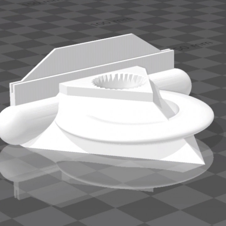 3D Printable Kyber Crystal Ring Stand with Card Slot by Tinkerers Cove