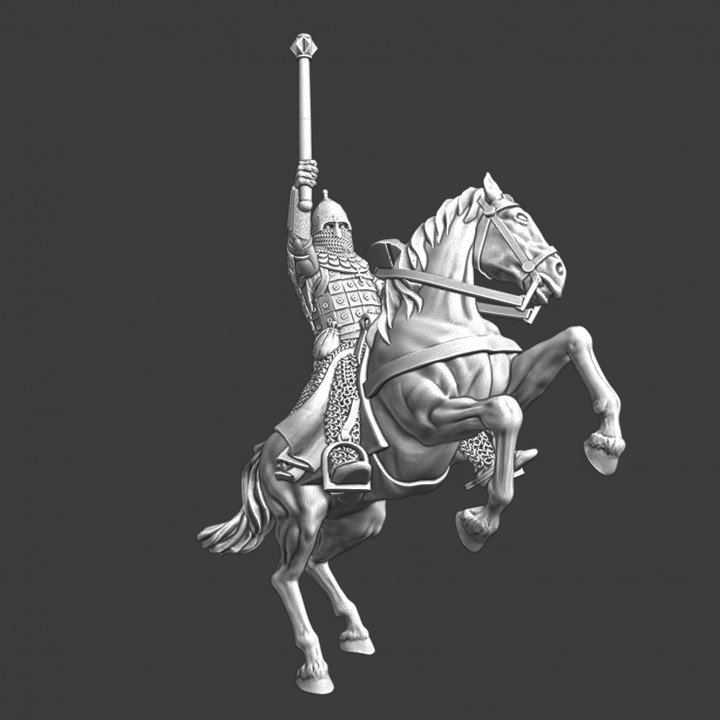 3D Printable Mounted soldier from Novgorod by Northern Crusades Miniatures