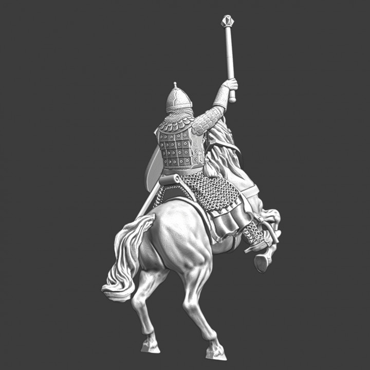 3D Printable Mounted soldier from Novgorod by Northern Crusades Miniatures