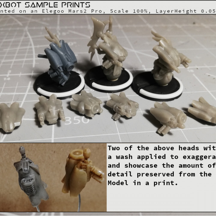 3D Printable Auxbots by FreedomForMars / Florian Winkler