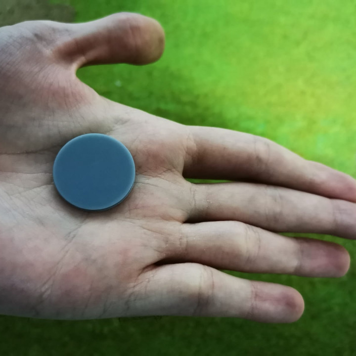 3D Printable Base 25 mm Round Free by Empire Miniatures