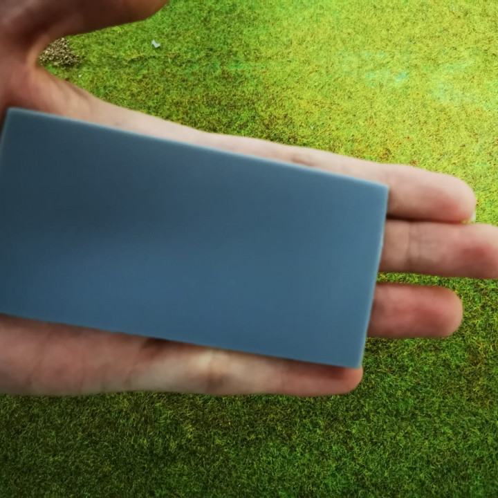 3D Printable Base 100x50 mm Square Free by Empire Miniatures