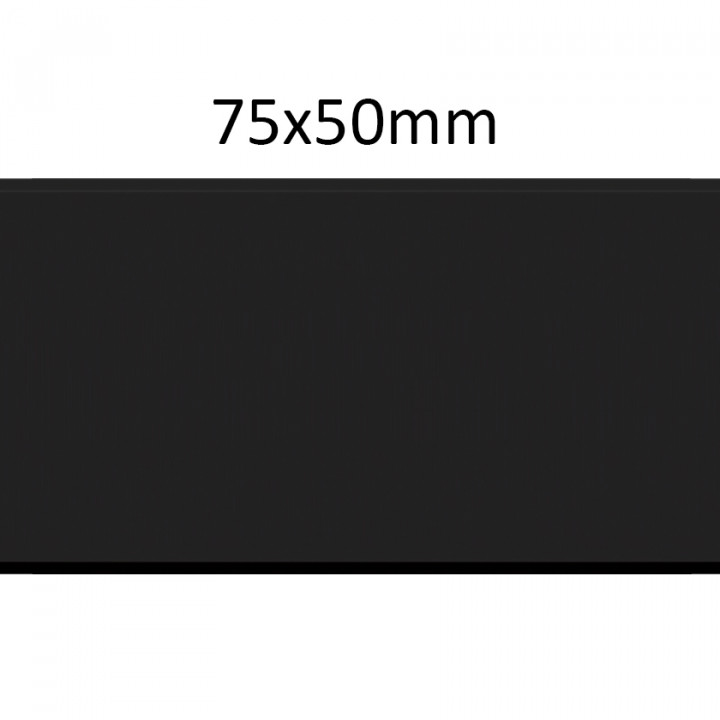 3D Printable Base 75x50 mm Square Free by Empire Miniatures