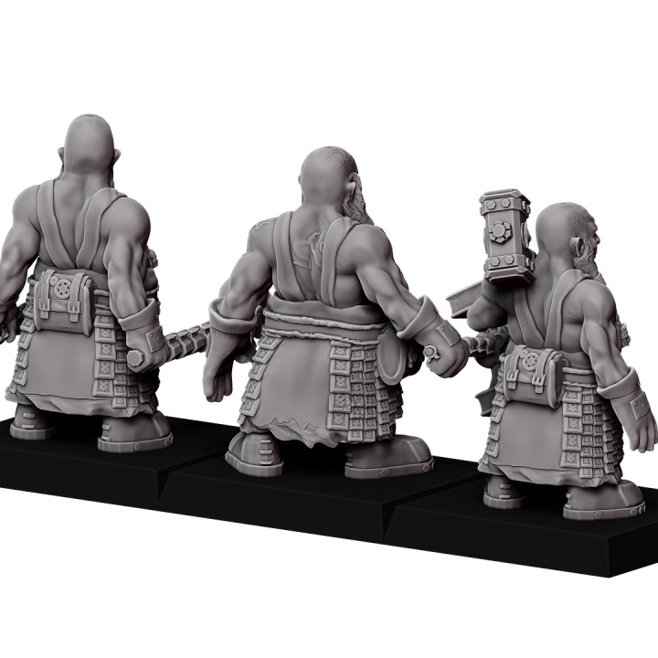 3D Printable Chaos Dwarfs for war machines by Empire Miniatures