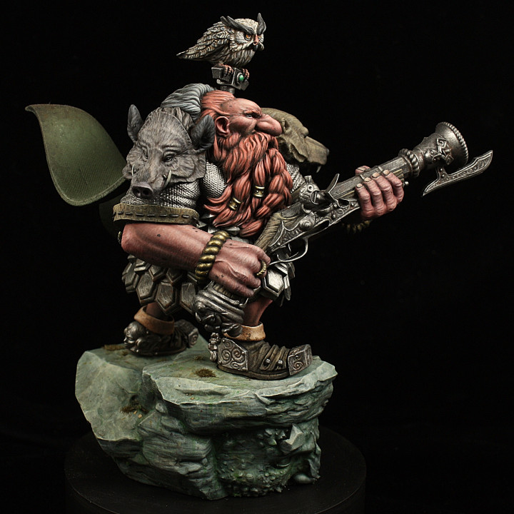 3D Printable Dwarf Rifleman by Oliver Spaeth
