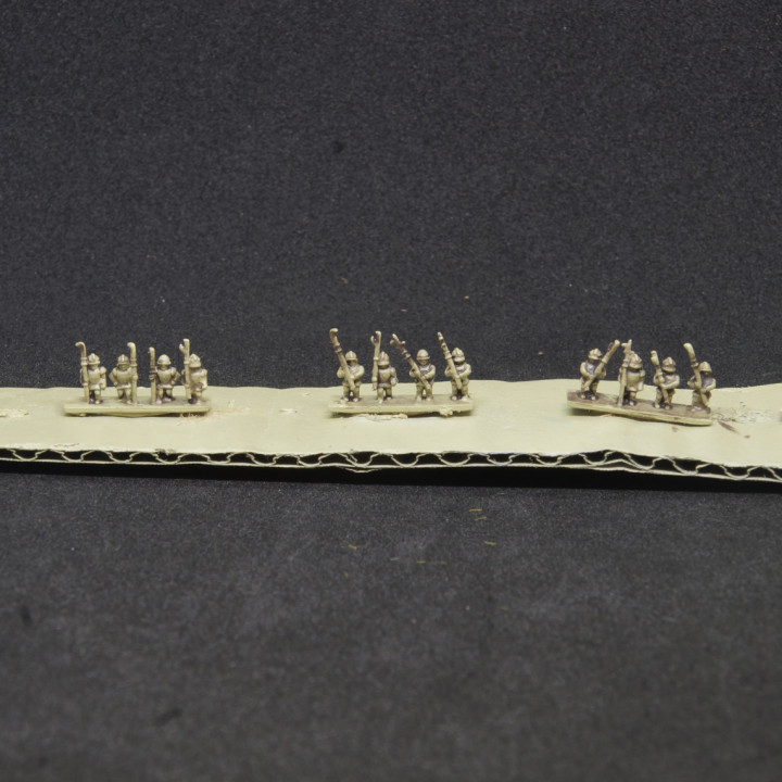 3D Printable Late Medieval billmen 6mm by Xavier L.