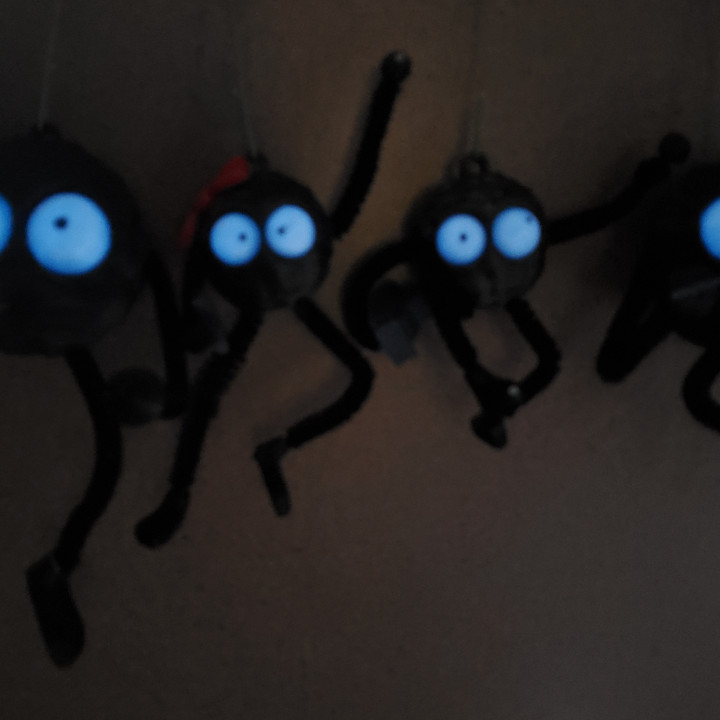 3D Printable Soot Sprite Ornaments by Dan Lynch
