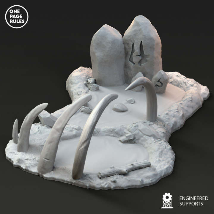 3D Printable Beastmen Area Terrain by One Page Rules