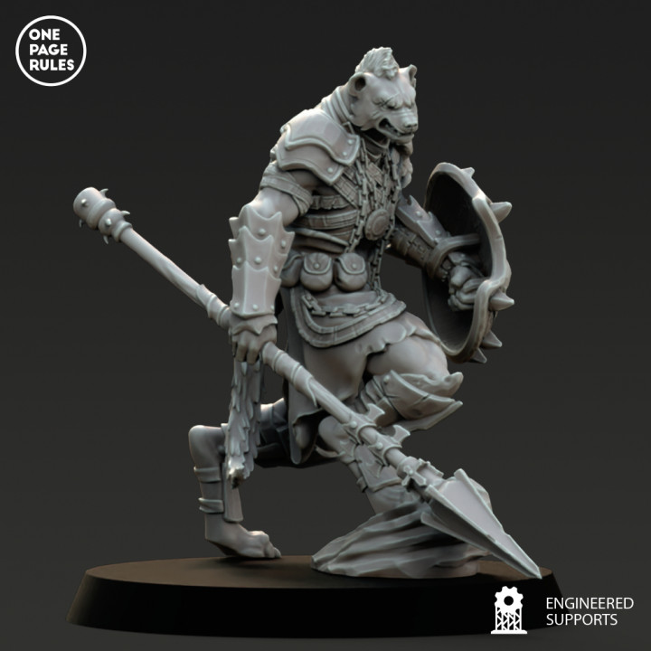 3D Printable Beastmen Hunt Masters by One Page Rules