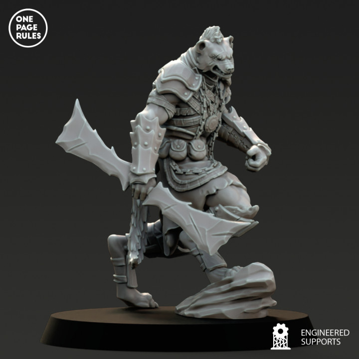 3D Printable Beastmen Hunt Masters by One Page Rules