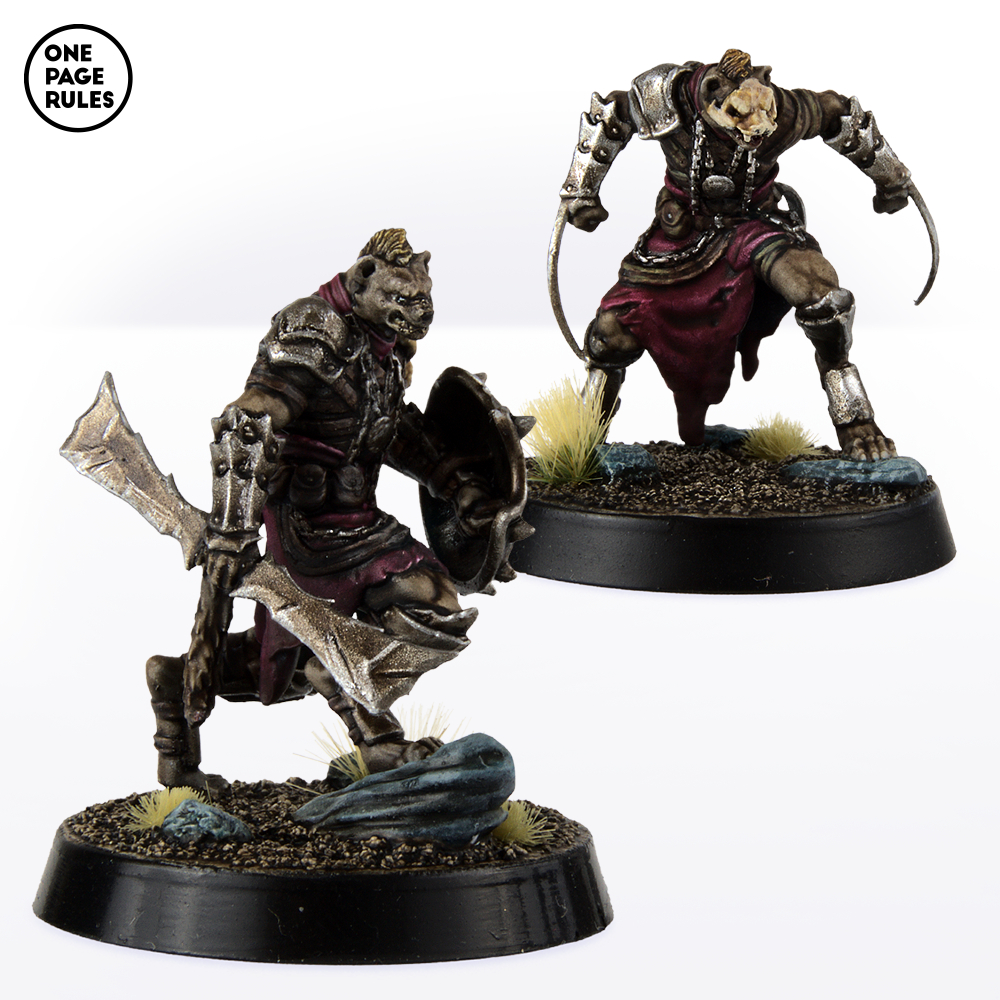 3D Printable Beastmen Hunt Masters by One Page Rules