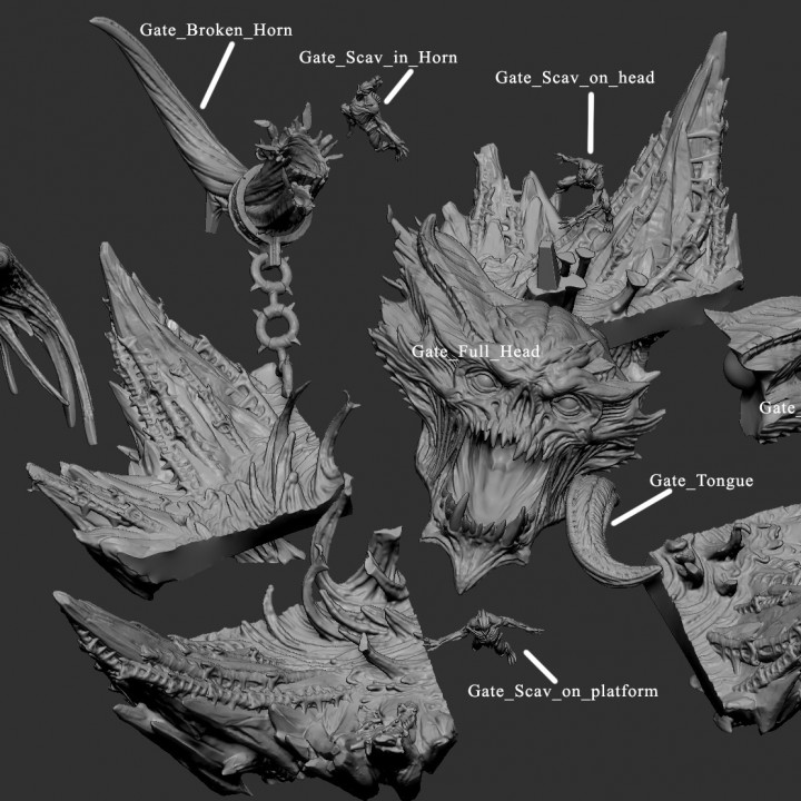 3D Printable The Gate by Mini Monster Mayhem
