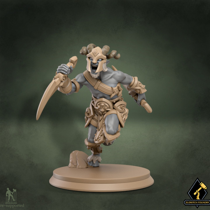 3D Printable Satyr Brigade by Eldritch Foundry