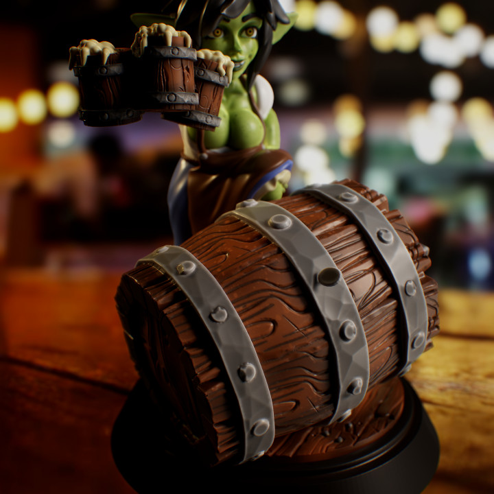 3D Printable Goblin Bar Maid by Jigglystix