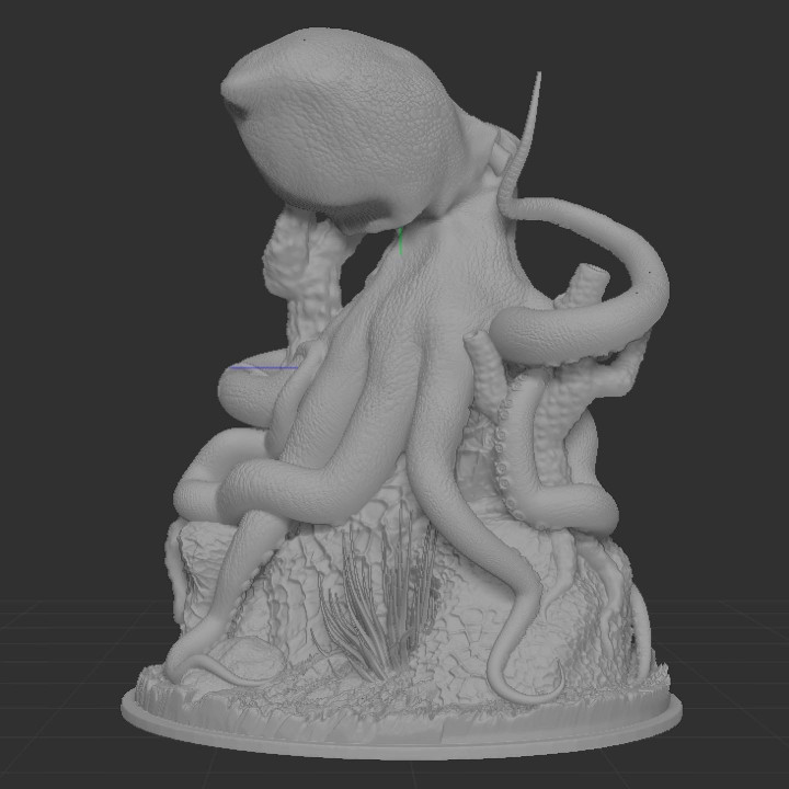 3D Printable Octopus by charles satvropoulos