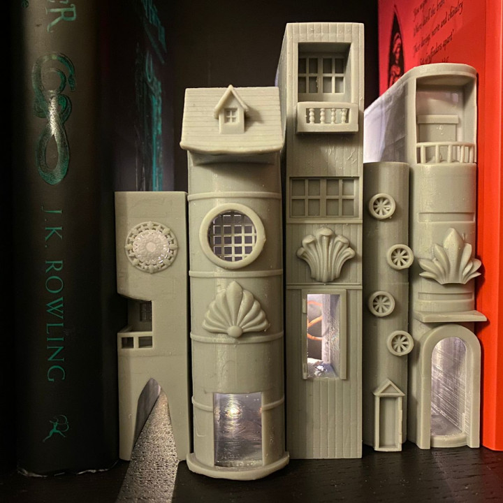 3D Printable Library Houses Set by C2Dwellers