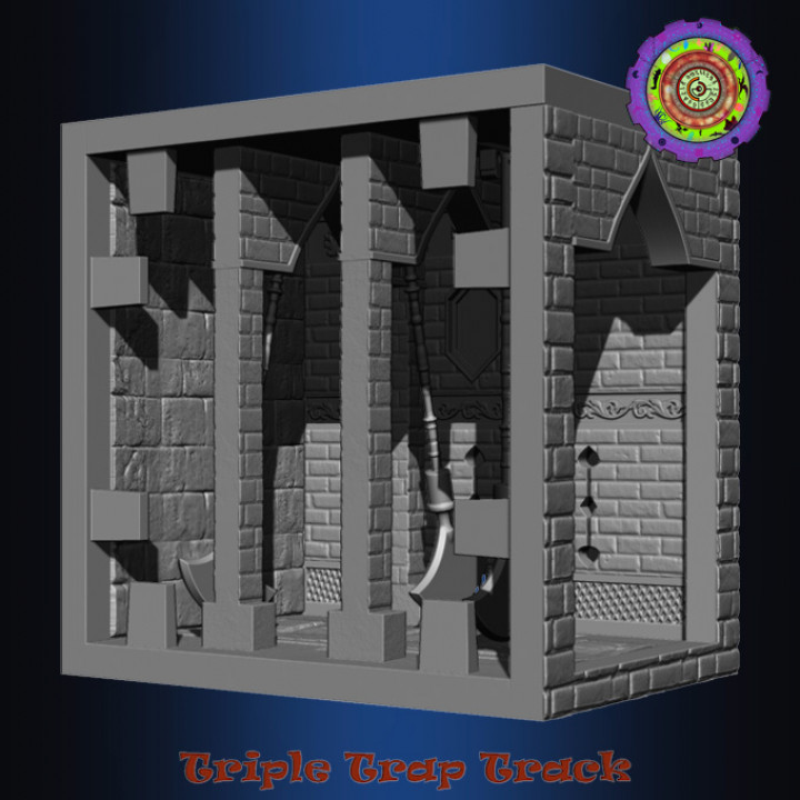 3D Printable Triple Trap Track by C2Dwellers