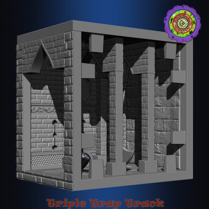 3D Printable Triple Trap Track by C2Dwellers